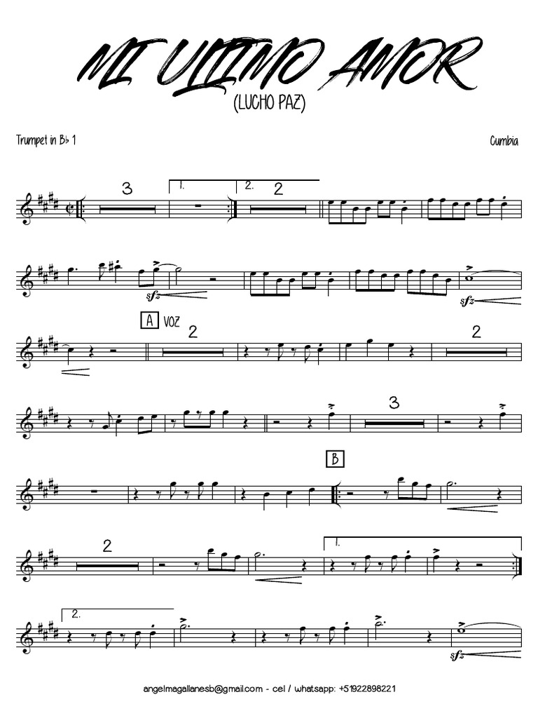 LUCHO PAZ - MI ULTIMO AMOR | PDF