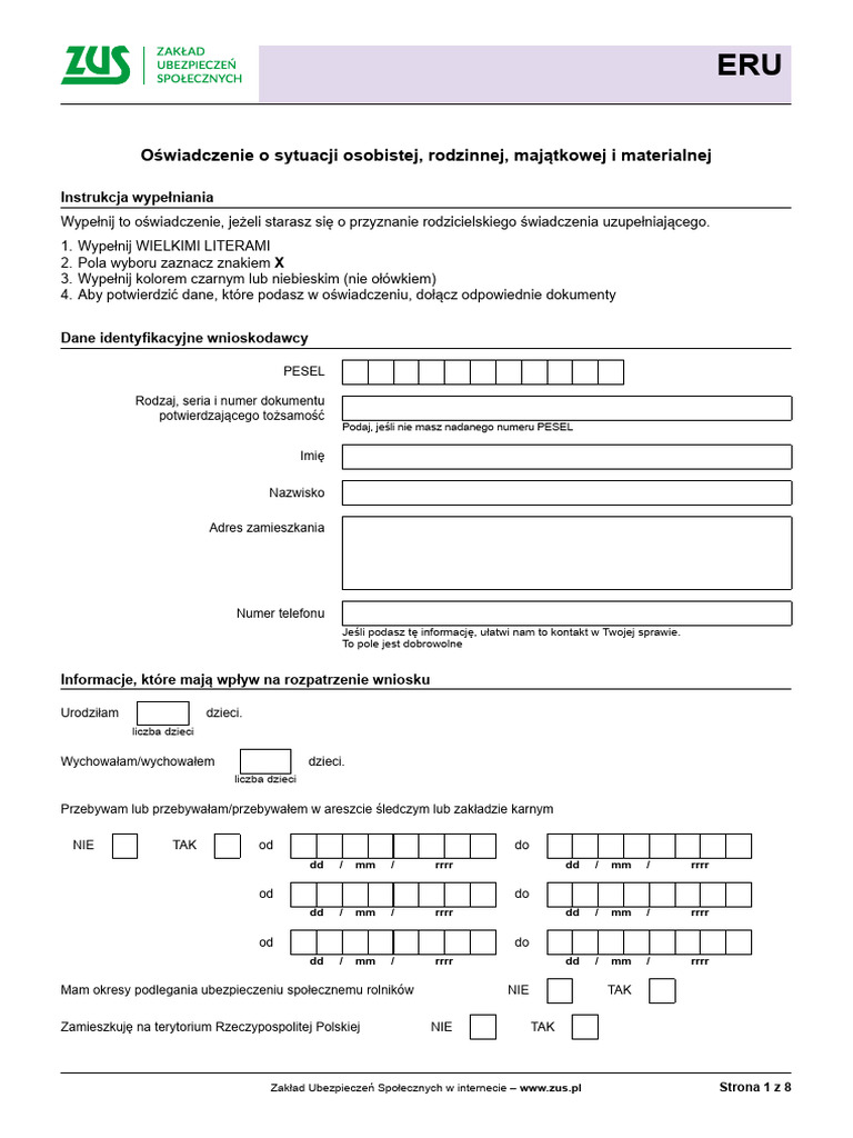 ERU - Do Wydruku | PDF