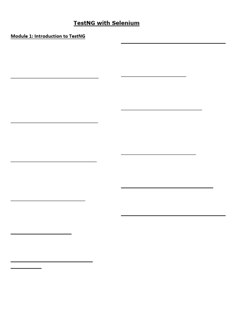 TestNG_with_Selenium_Roadmap | PDF | Software Testing | Software ...