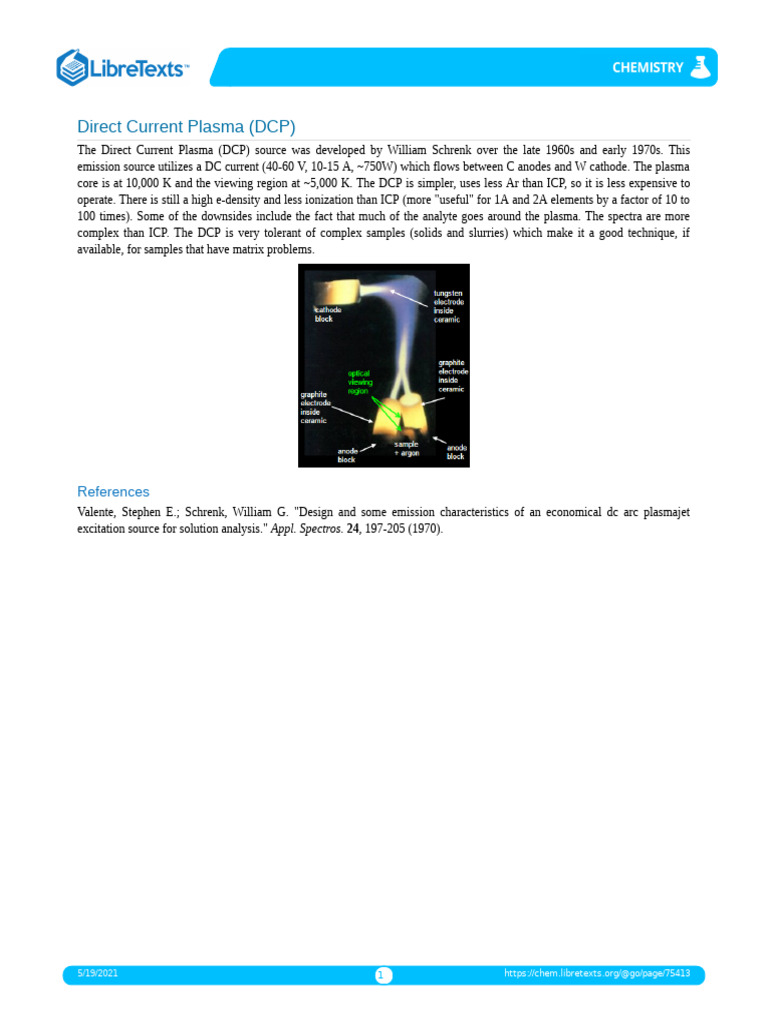 05 Direct Current Plasma (DCP) | PDF
