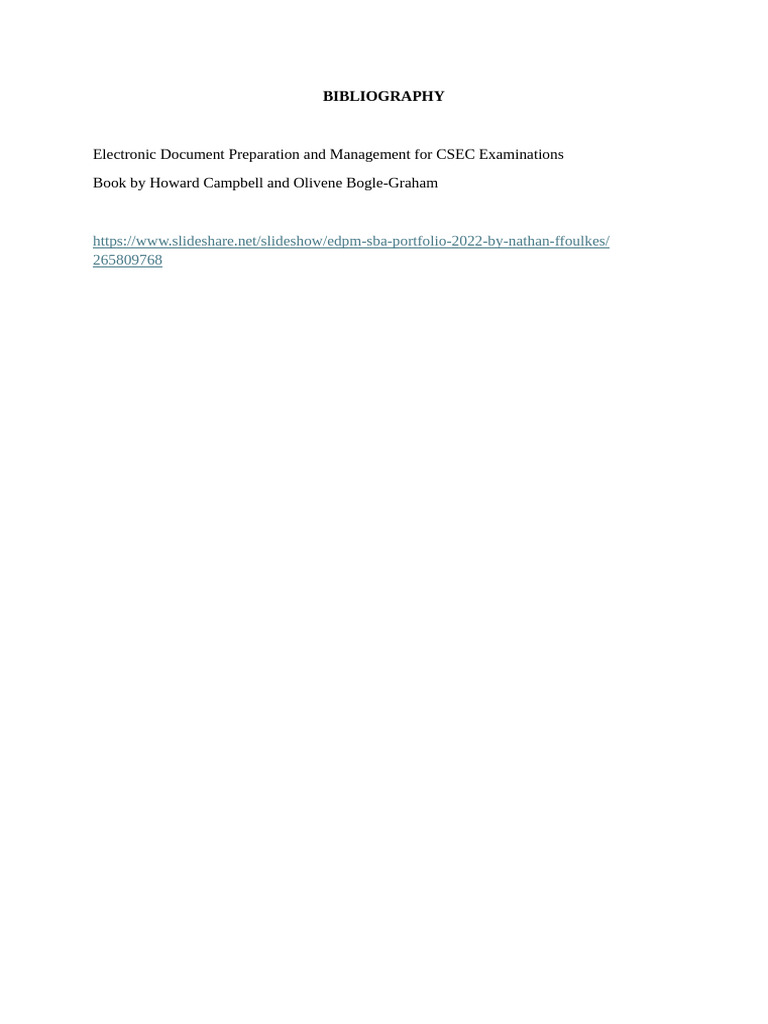 EDPM for CSEC Examinations Guide | PDF