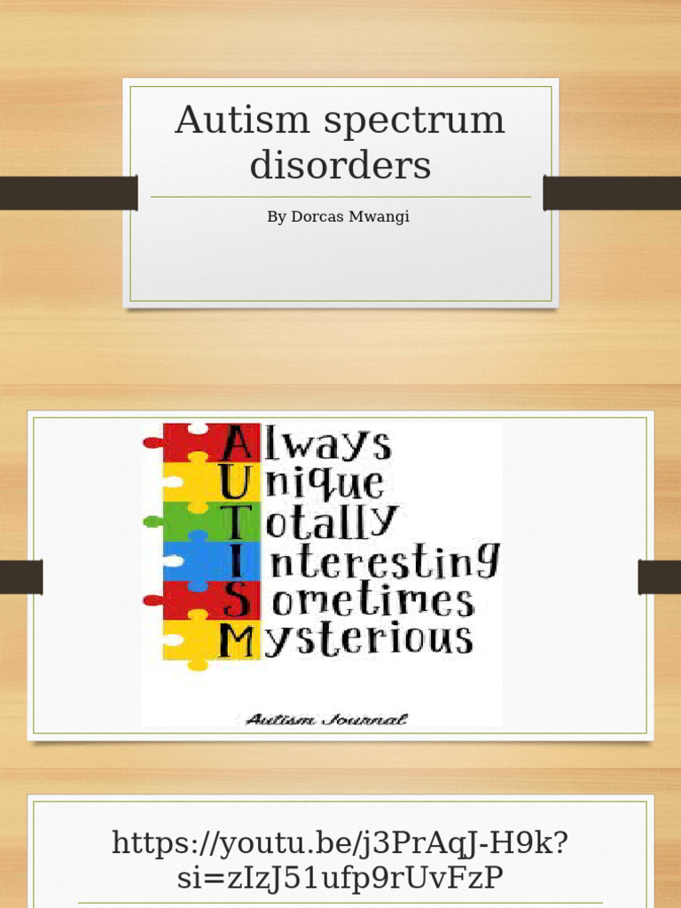 Understanding Autism Spectrum Disorder | PDF | Autism | Mental Disorder
