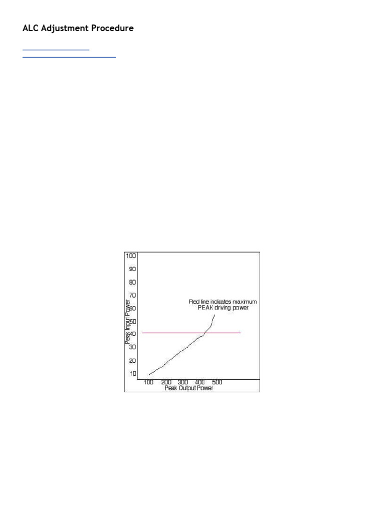 ALC Adjustment for HF Amplifiers | PDF | Amplifier | Vacuum Tube