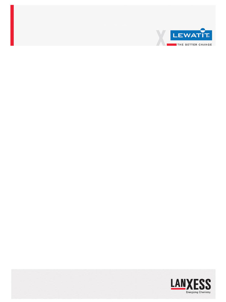 Lanxess Lewatit Monoplus S100 | PDF | Sodium Chloride | Chemistry