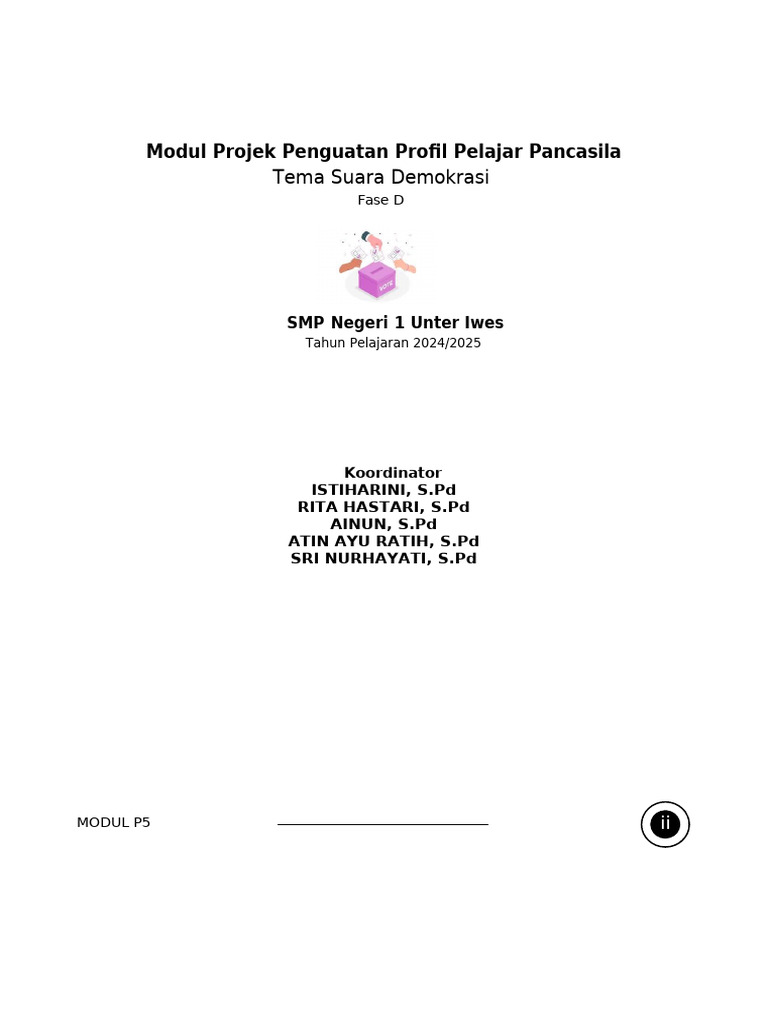 Modul Projek Penguatan Profil Pelajar Pancasila | PDF