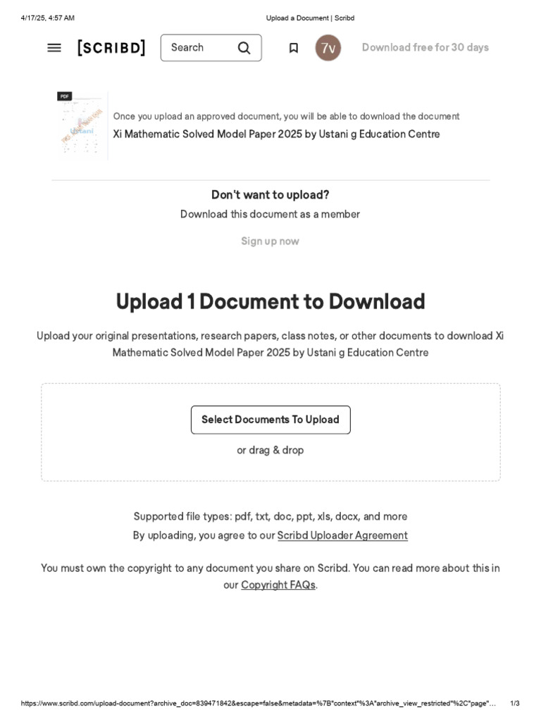 Upload A Document - Scribd | PDF | Scribd | Software