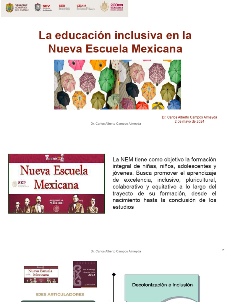 Educacion Inclusiva en La Nem | PDF | Inclusión (Educación ...
