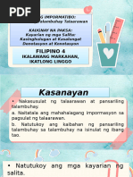 Aspekto NG Pandiwa Grade 4 | PDF