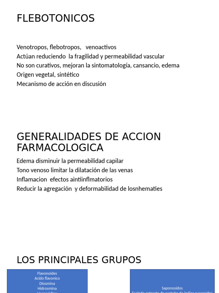 Farmacos Flebotonicos | PDF