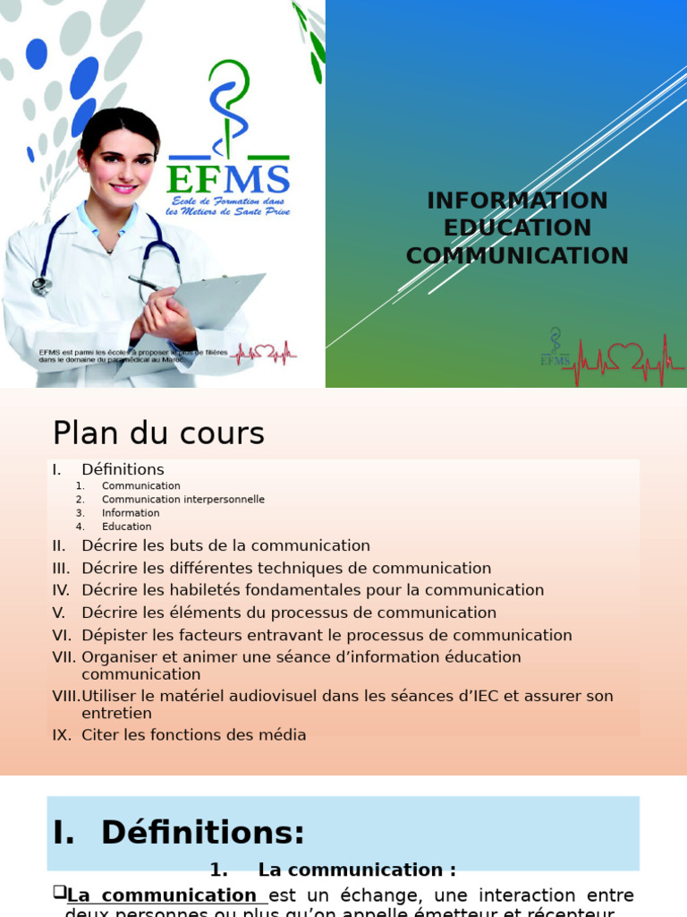 Information Education Communication | PDF | la communication | Média (Communication)