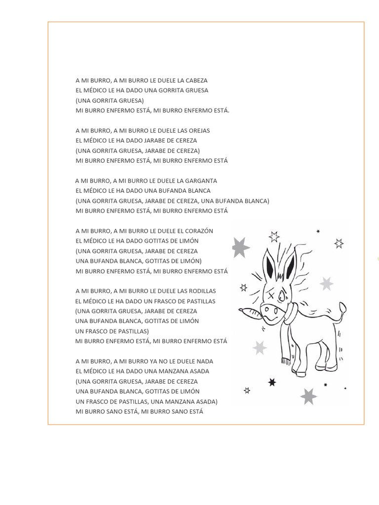 A mi burro le duele la cabeza | PDF