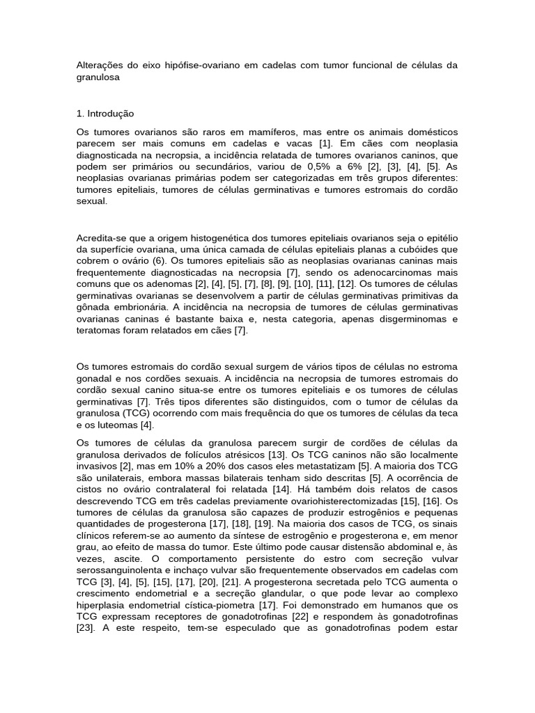 Alterations of The Pituitary-Ovarian Axis in Dogs With | PDF | Hormônio ...