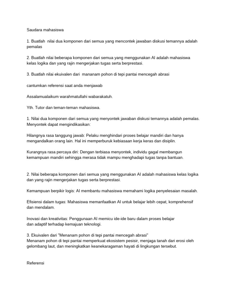 Diskusi 8 Logika | PDF