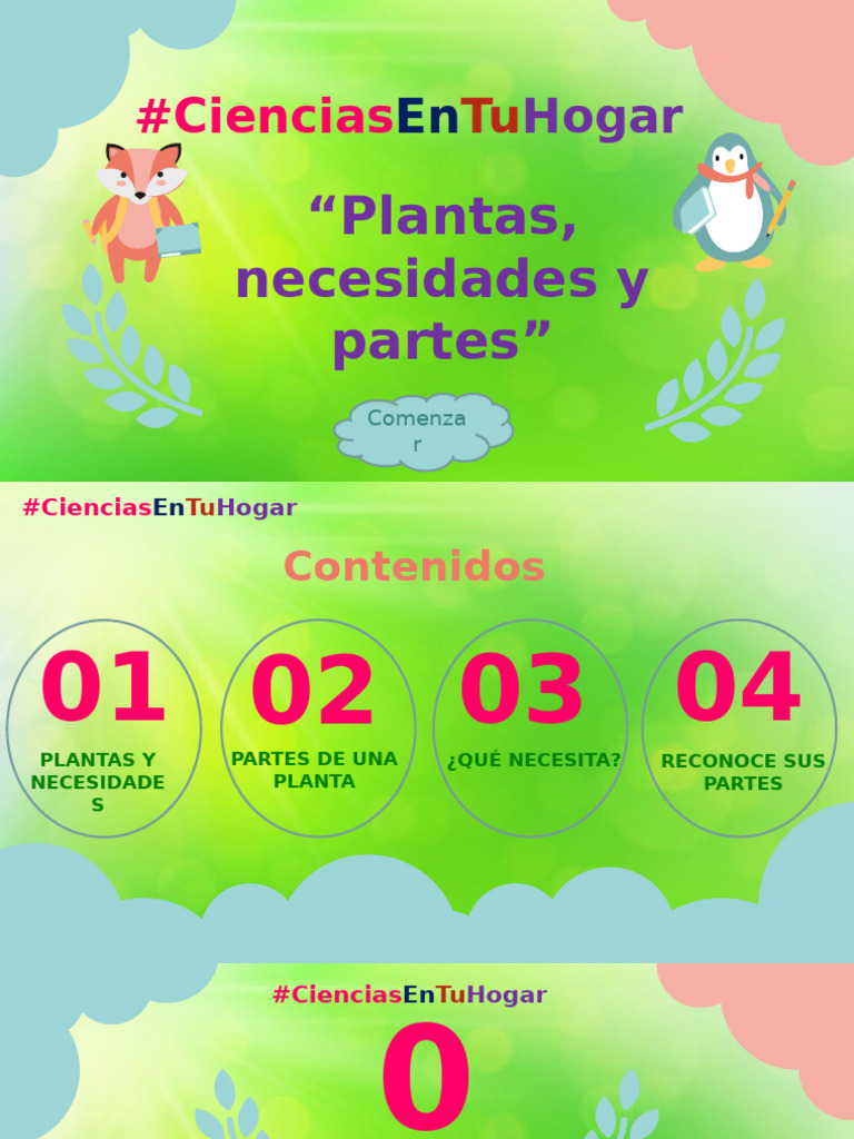 33) CienciasEnTuHogar - Las Plantas, Necesidades y Partes | PDF ...