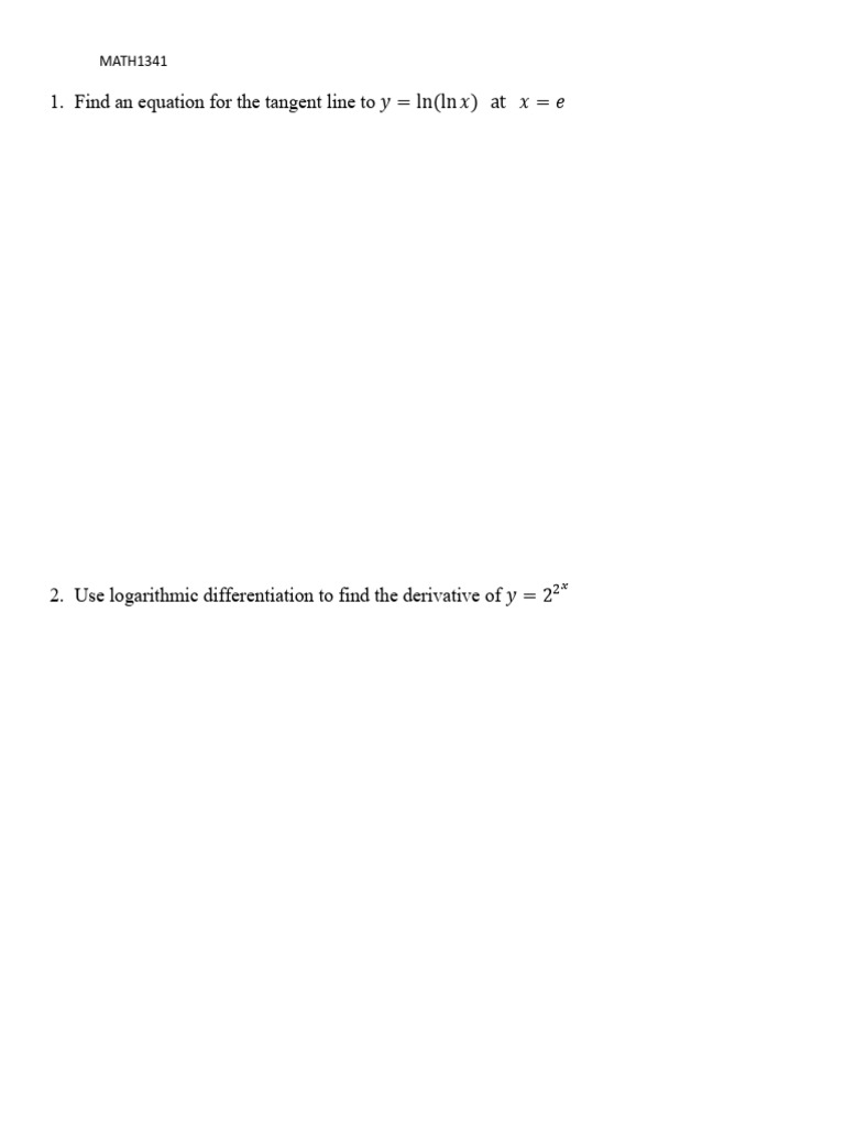 Math 1341 2.7 Review | PDF