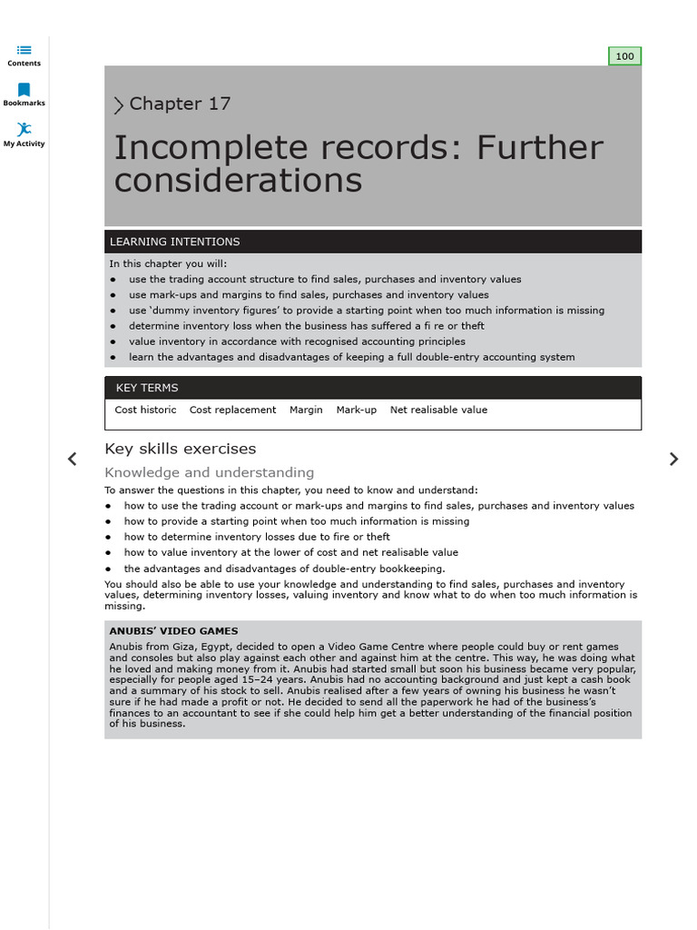 Cambridge International AS & A Level Accounting Workbook - Cambridge GO Ch17 | PDF | Expense | Banks