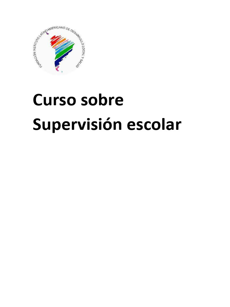 Curso Sobre Supervisión Escolar | PDF