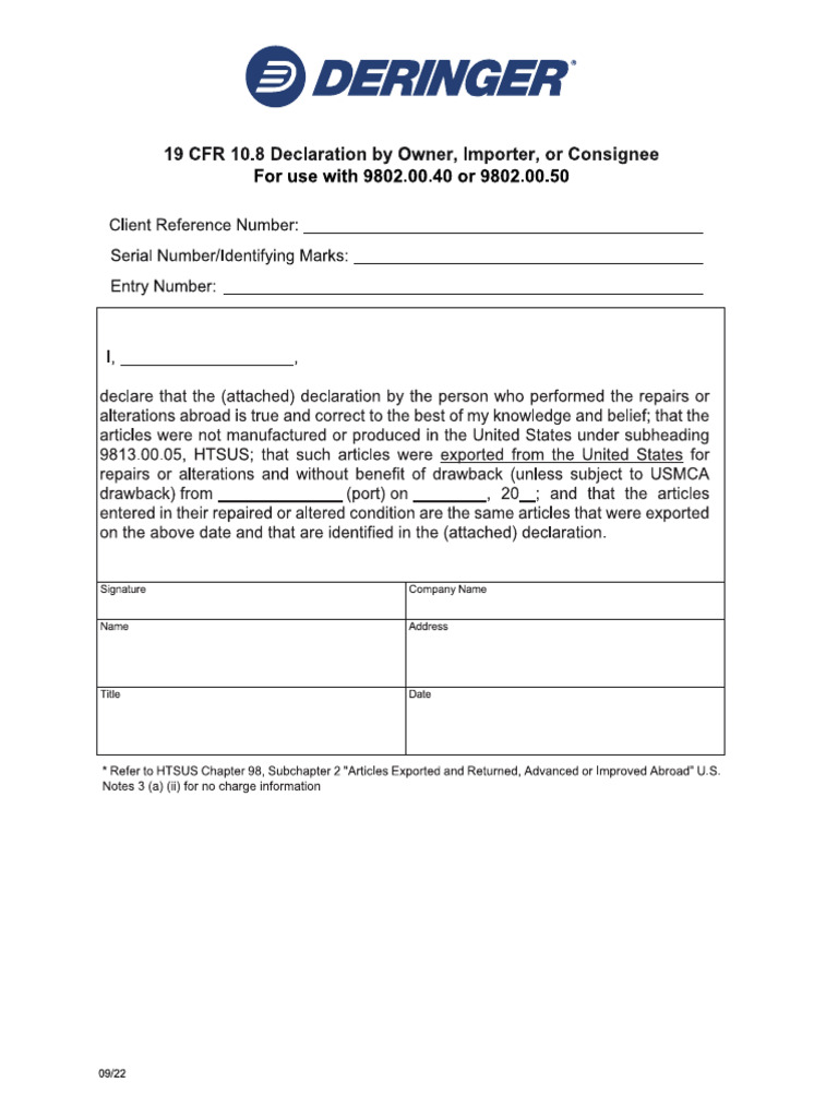 Anis Estrellado and 19 CFR 10.8 | PDF