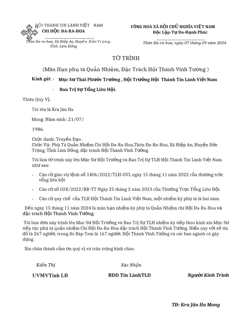 To Trinh Man Nhiem Phu Ta Mong (1) | PDF