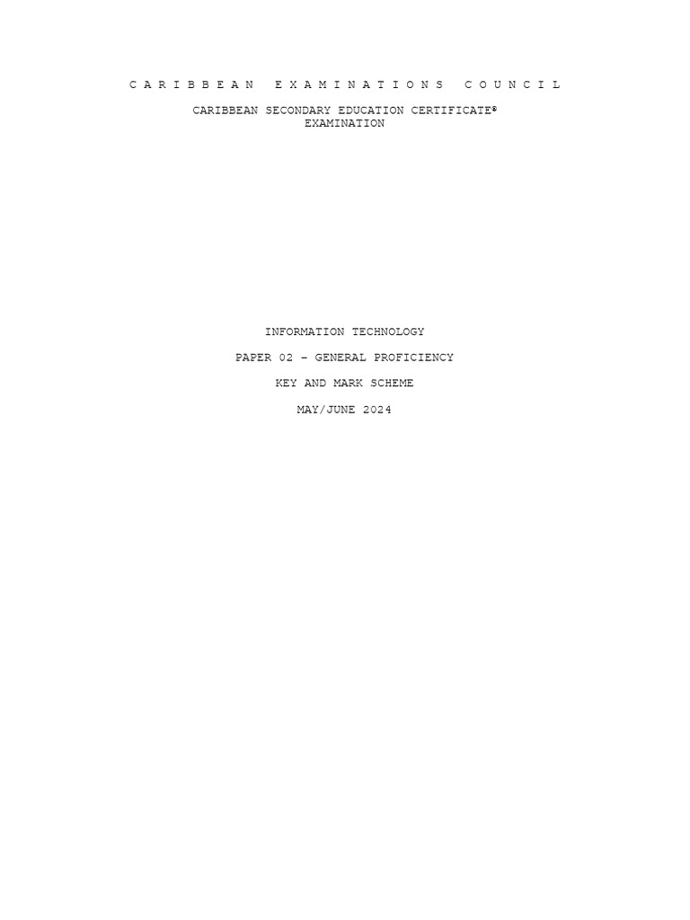 EOT2024 Paper 020 Question 2 | PDF | Computer File | Software