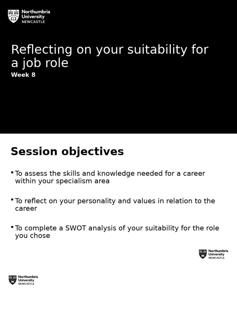 Week 8 Personal SWOT Analysis | PDF | Swot Analysis | Behavior Modification