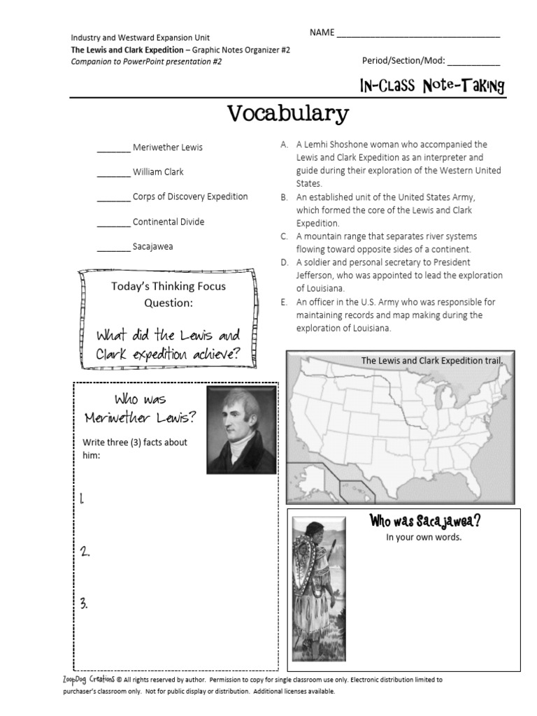 Lewis and Clark Expedition Notes | PDF | Lewis And Clark Expedition ...