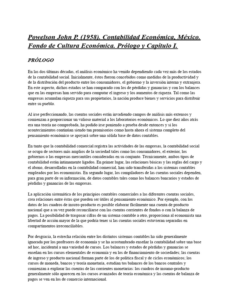 Powelson John P. (1958) - Contabilidad Económica, México. Fondo de ...