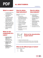 Rubrics For Performance Tasks | PDF