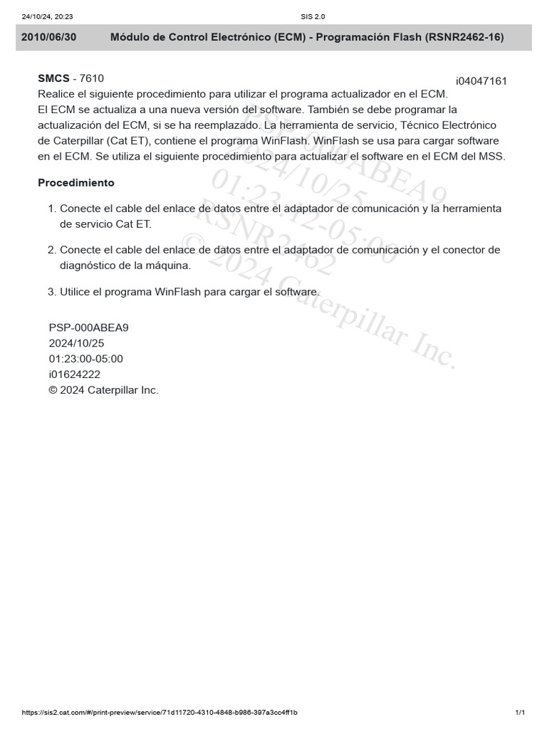 Módulo de Control Electrónico (ECM) - Programación Flash | PDF