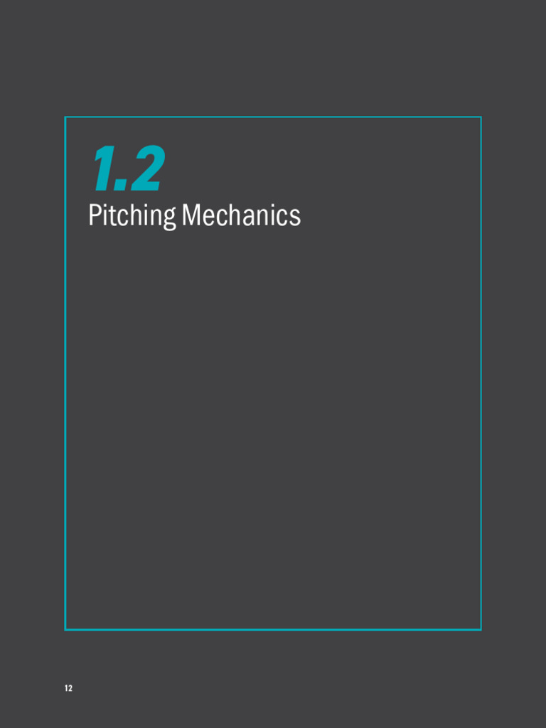 1.2 Pitching Mechanics | PDF | Anatomical Terms Of Motion | Pitcher