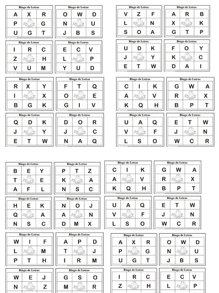 Bingo Letras | PDF