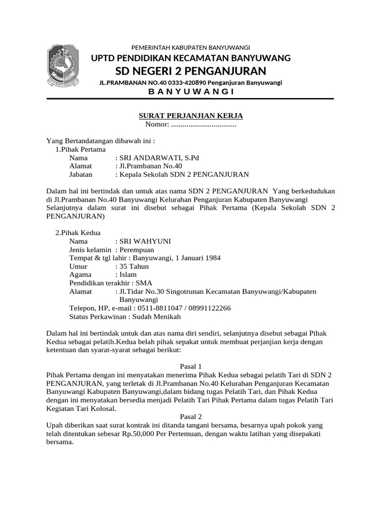 Mou Pelatih Tari | PDF