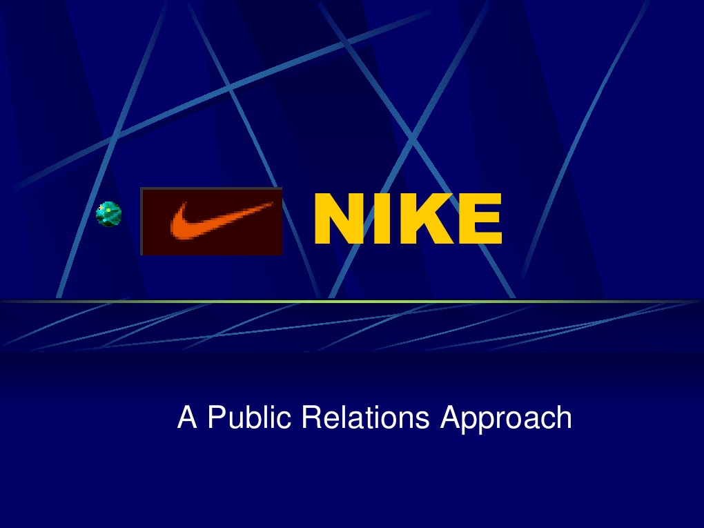 A Public Relations Approach | PDF | Nike | Sneakers