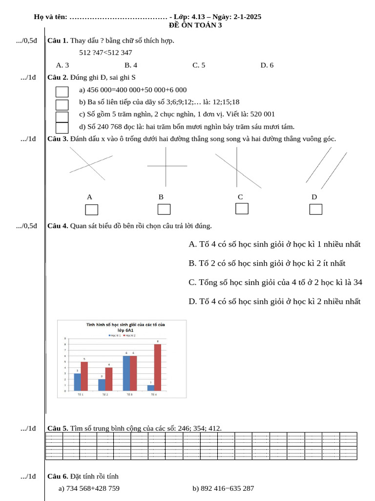 De 3 - Toan 4 | PDF