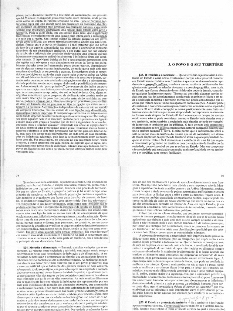 Ratzel Cap 3 | PDF | Estado | Família