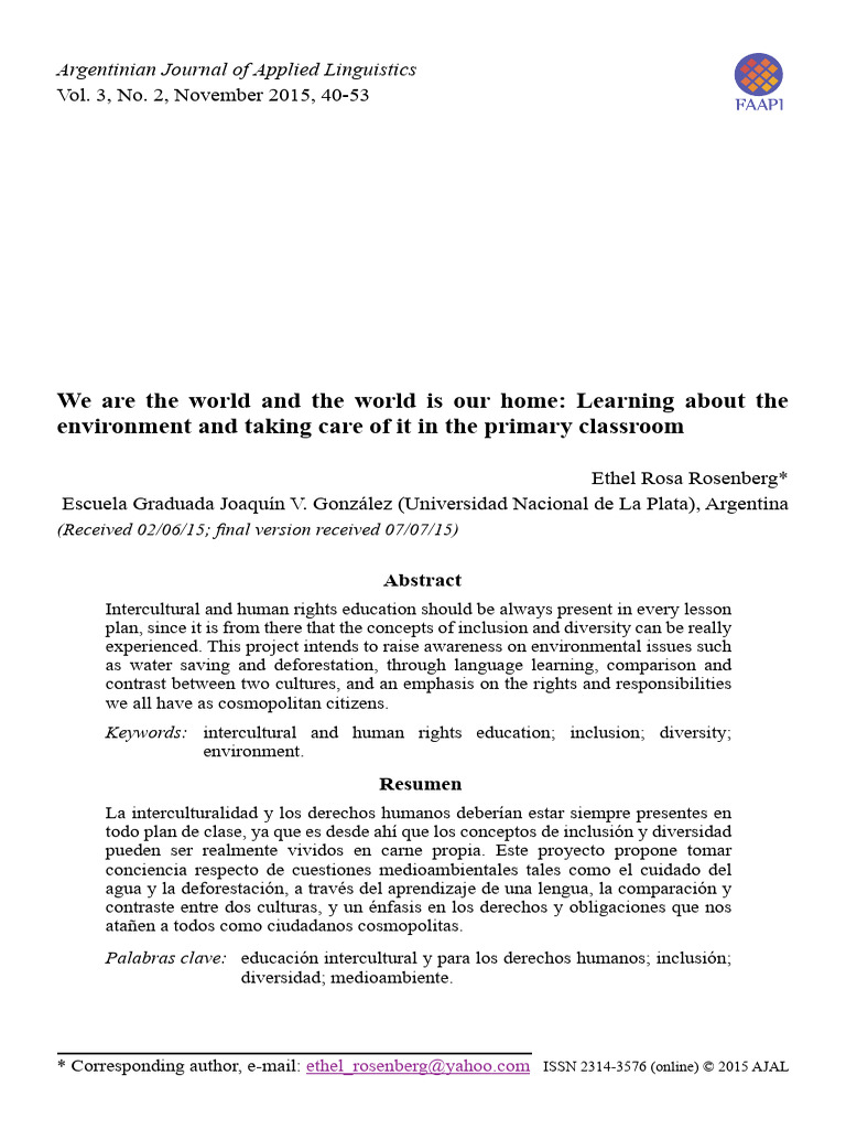 We Are The World and The World Is Our Home ... | PDF | Ellipsis ...