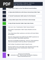 101 Table Topics Ideas | PDF