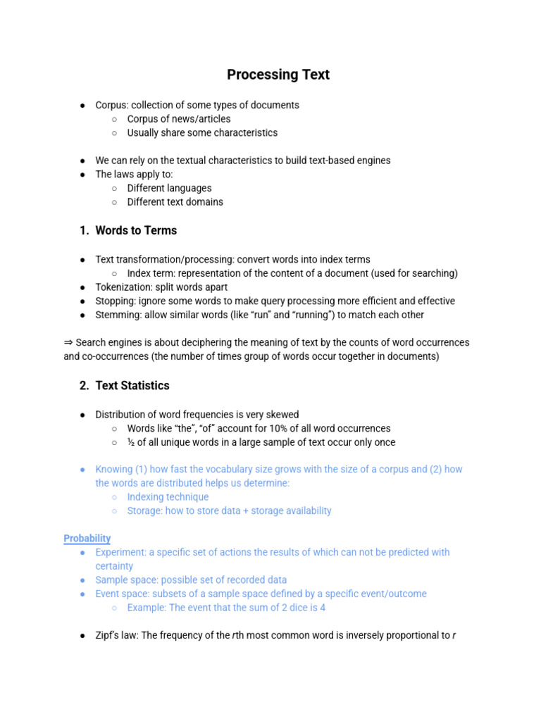 Text Processing Techniques for SEO | PDF | Search Engine Indexing ...