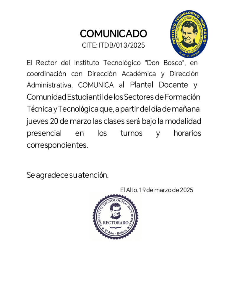 Comunicado 0132025 | PDF