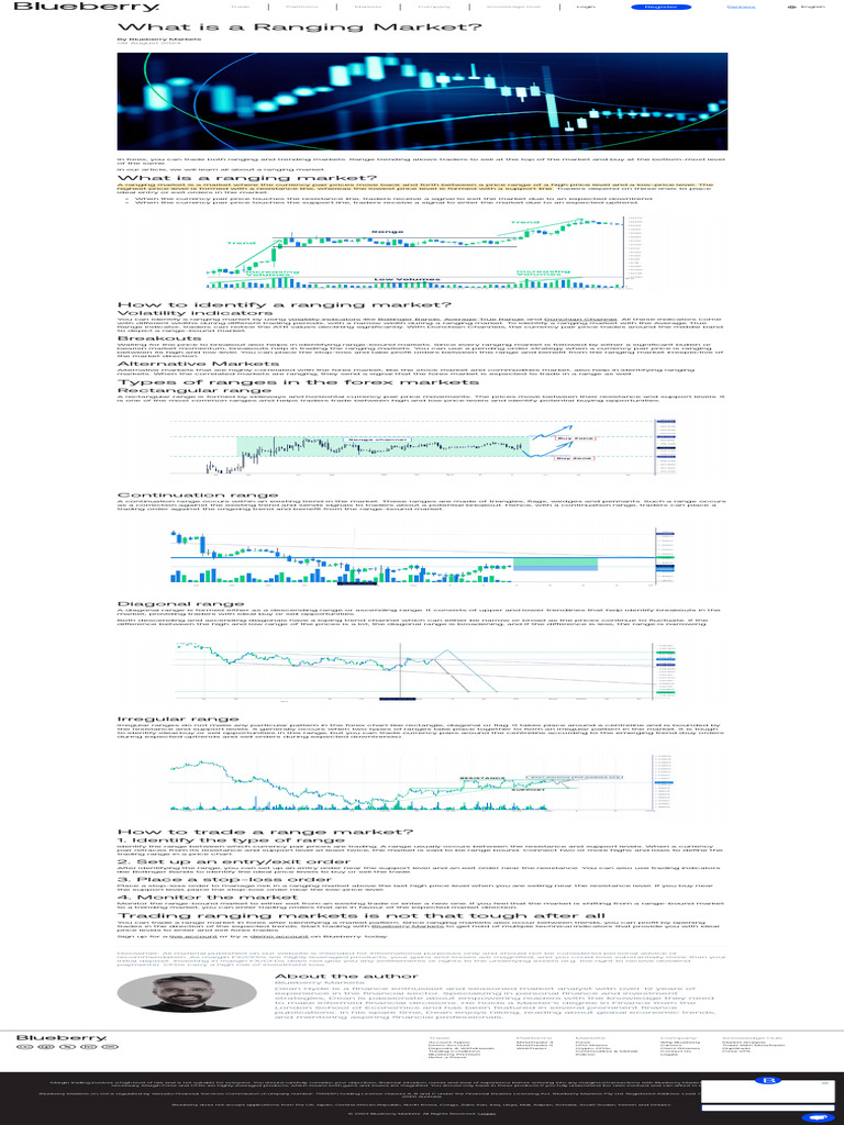 Understanding Ranging Markets in Forex | PDF | Contract For Difference ...