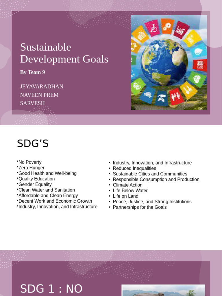 PPT SDG | PDF | Climate Change Mitigation | Infrastructure