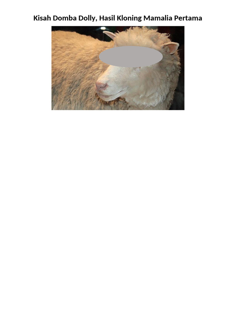 Kisah Domba Dolly | PDF