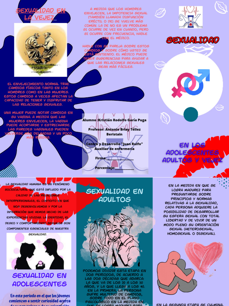 Sexualidad TRIPTICO | PDF | La sexualidad humana | Bisexualidad