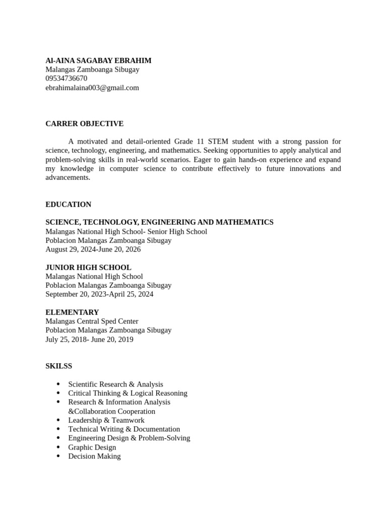 Al-Aina Sagabay Ebrahim | PDF