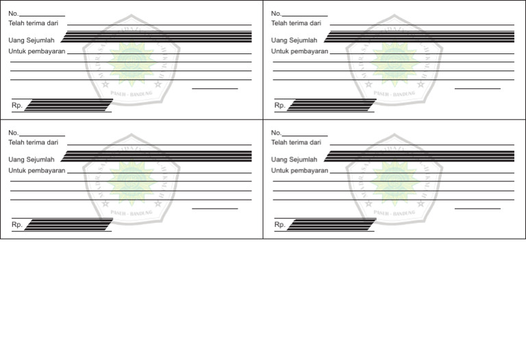 Template Kwitansi | PDF