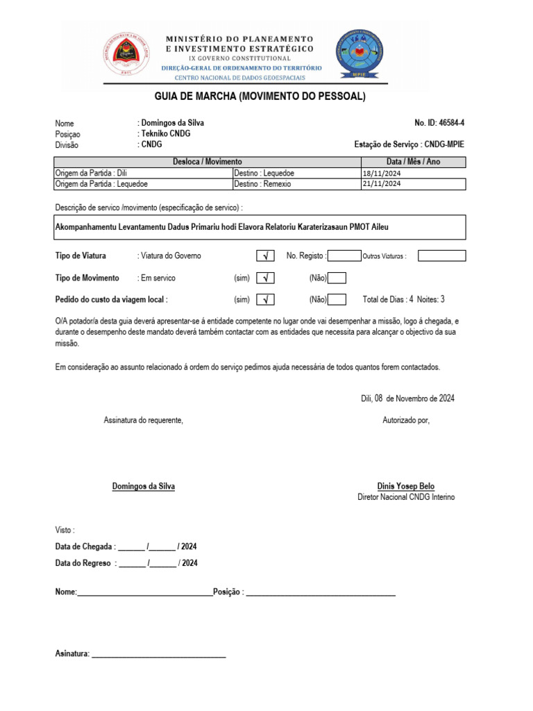 Formulario MOP 2024 | PDF