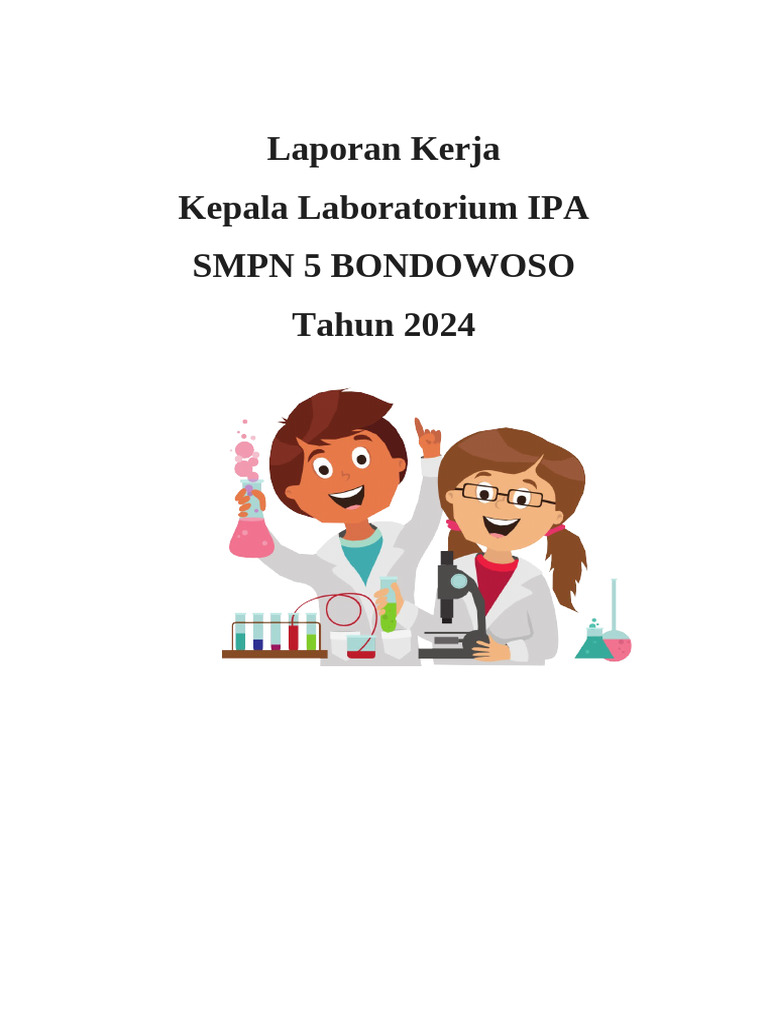 Laporan Program Kerja Laboratorium IPA SMP Tahun 2023 | PDF