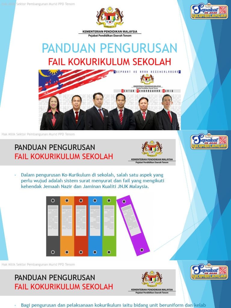 Panduan Pengurusan Fail Kokurikulum Sekolah | PDF