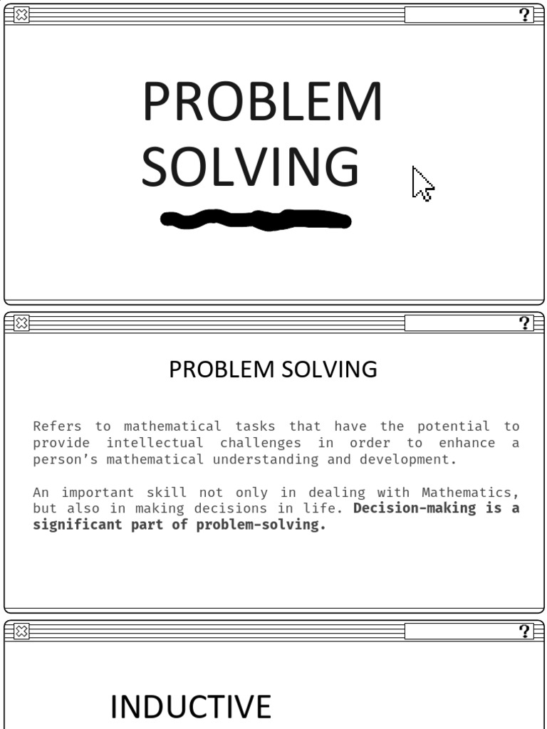 LESSON-3-PROBLEM-SOLVING-1 | PDF | Inductive Reasoning | Reason