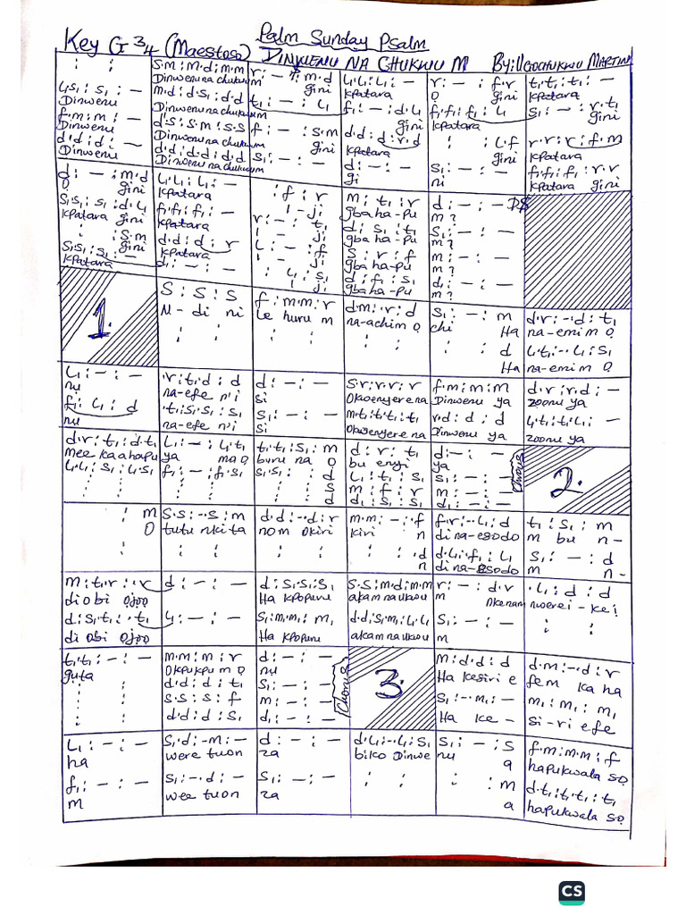 Dinwenu Na Chukwu M (Palm Sunday) | PDF